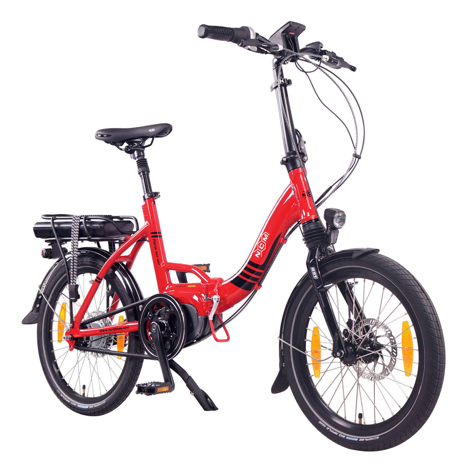 NCM Paris Max N8R Folding E-Bike, 36V 14Ah 504Wh Battery