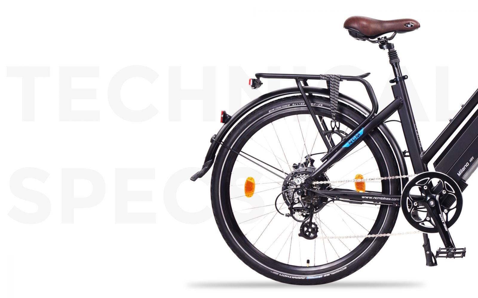 NCM Milano Plus Trekking E-Bike, City-Bike, 250W, 48V 16Ah 768Wh Battery
